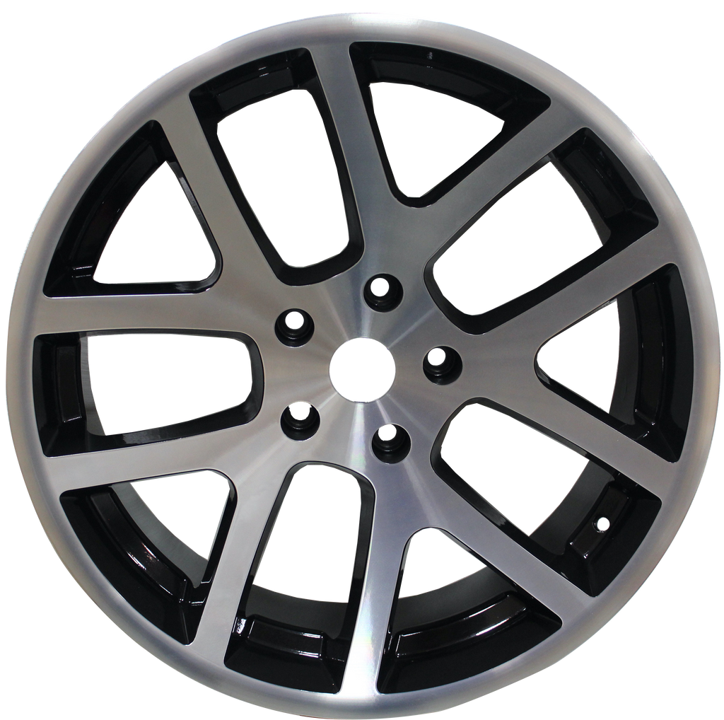 22 INCH RIMS HEMI SRT DODGE RAM 1500 MACHINED BLACK WHEELS – Auto Customz