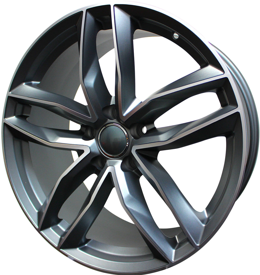 18 Inch Audi Rims A4 A5 A6 A7 A8 S4 S5 S6 S7 S8 RS5 RS6 RS7 Gunmetal M ...